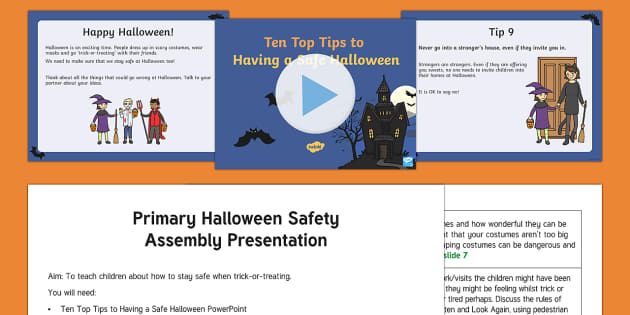 Halloween Safety Assembly Pack (teacher made)