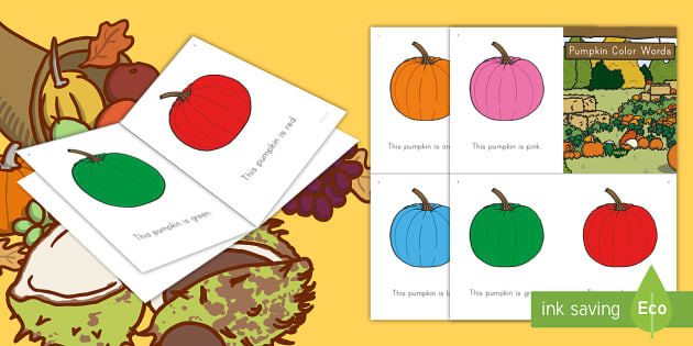 Pumpkin Color Words Early Emergent Reader | Twinkl