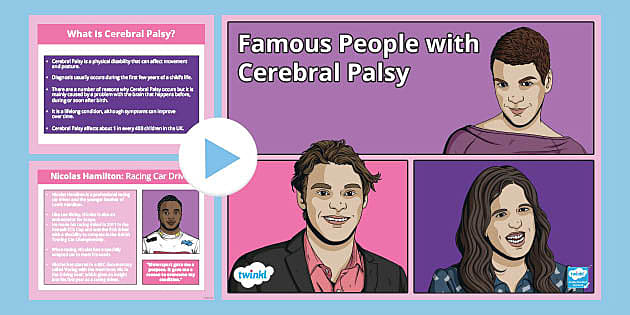 Famous People with Cerebral Palsy (teacher made) - Twinkl