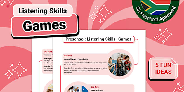 Preschool: Listening Skills – Games - Twinkl
