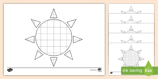 Summer Mosaic Colouring (teacher made) - Twinkl