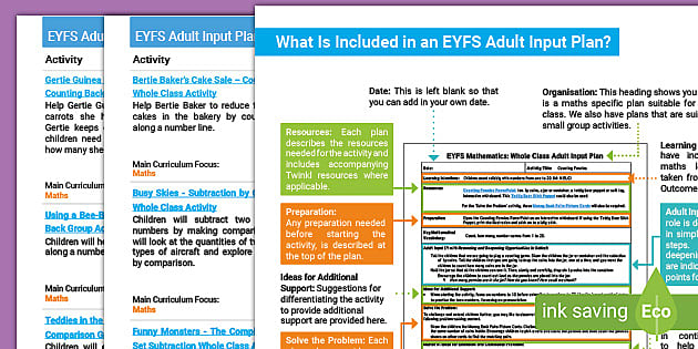 FREE! - EYFS Maths: Using Quantities and Objects, they Subtract…Adult Input
