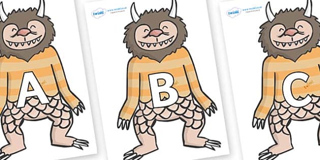 FREE! - A-Z Alphabet on Wild Thing (1) to Support Teaching on Where the ...