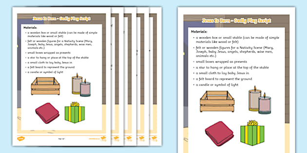 Jesus is Born Godly Play Script (Teacher-Made) - Twinkl
