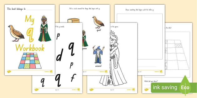 FREE! - My Workbook Q Lowercase (teacher made) - Twinkl