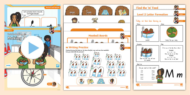 NZ Phonics: Level 2: Week 2: Lesson 3: 'm' (teacher made)