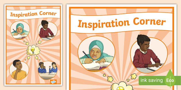Inspiration Corner Display Poster, Inspiration, Ideas