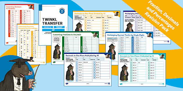 Fraction, Decimals and Percentages Revision Pack