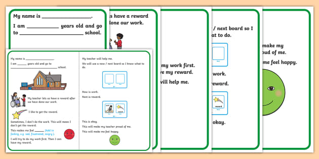 We Do Our Work First Social Situation (teacher made)