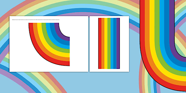Rainbow Road Display Cut-Out - Twinkl Display (teacher made)