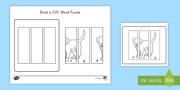 Build a CVC Word Puzzle Activity (teacher made) - Twinkl