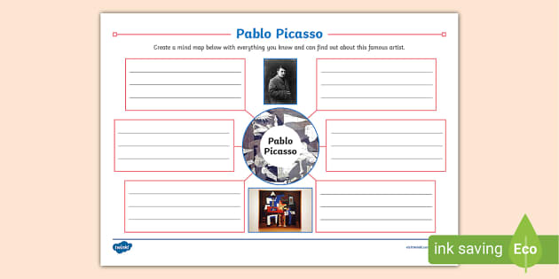 Pablo Picasso Mind Map (teacher made)