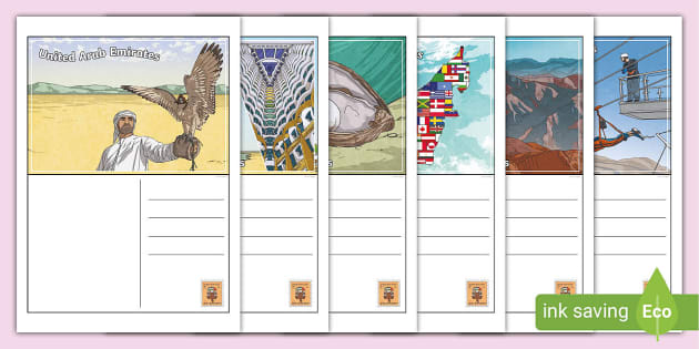 UAE Postcards (teacher made) - Twinkl