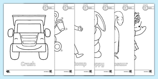 Level 1 Character Colouring Pages - Twinkl