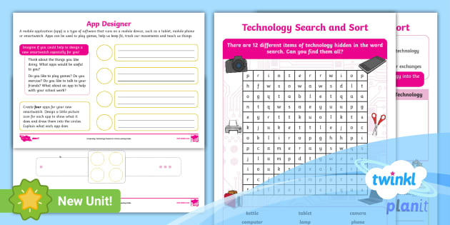 Computing: Technology Around Us: Year 2 Home Learning Tasks