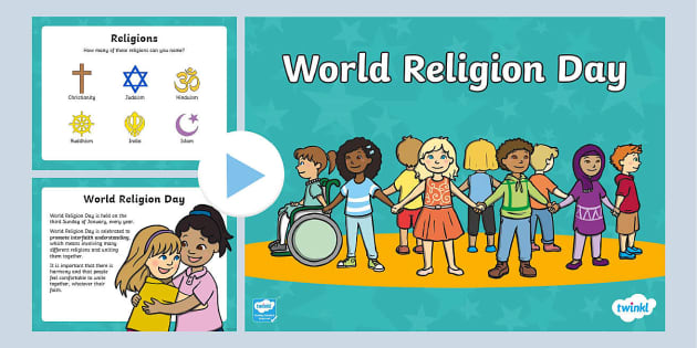 KS1 World Religion Day PowerPoint (professor feito) - Twinkl