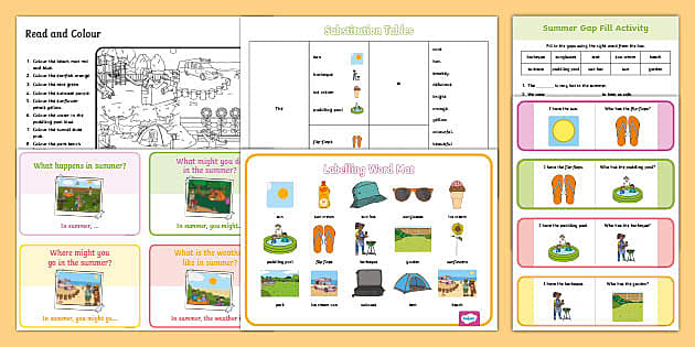EAL Summer Scaffolding Pack - Younger Learners | Twinkl