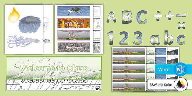 Natural Phenomena Classroom Decor Pack (teacher made)