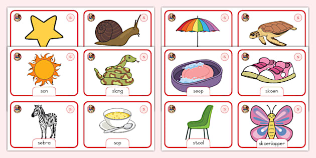 Graad R Klanke Flitskaarte s (teacher made) - Twinkl