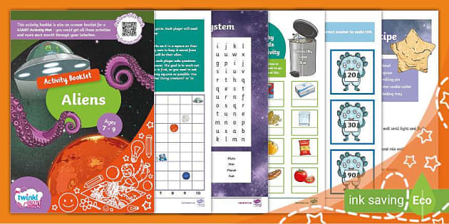 Aliens Fun Activity Book PDF (Ages 7 - 9) | Twinkl - Twinkl