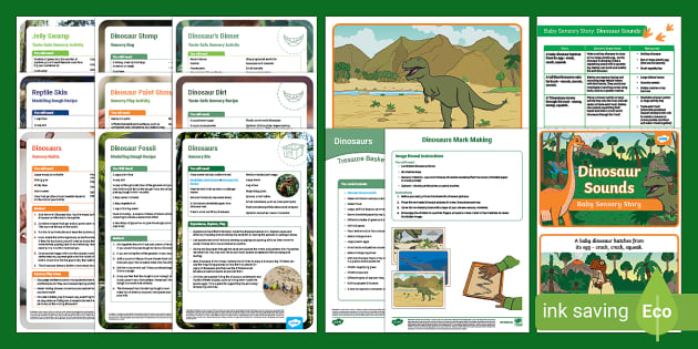 * NEW * Dinosaurs Sensory Activities Pack | Sensory Play | Twinkl