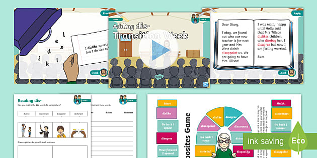 Adding dis- Lesson Pack - Level 6 Week 30 Lesson 1 - Twinkl