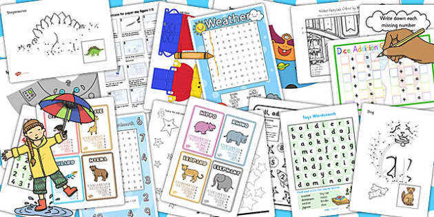 KS1 Rainy Day Activity Pack (teacher made) - Twinkl