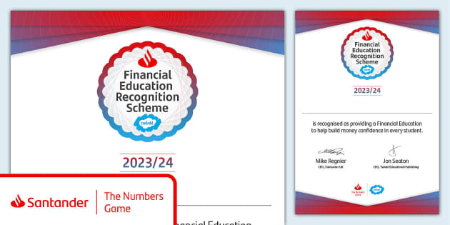 FREE! - Financial Education Recognition Scheme Certificate