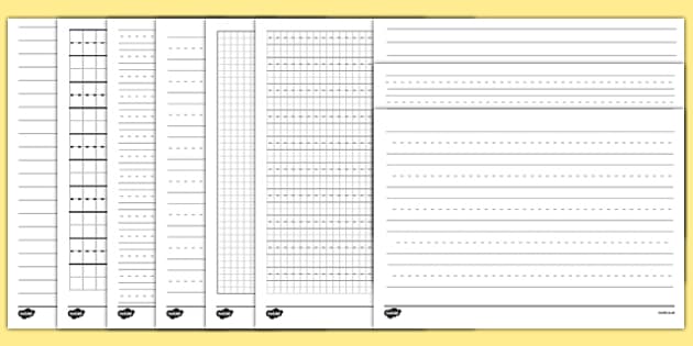 Lined Pages Template Pack Writing Resources Twinkl