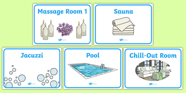 The Spa Role Play Signs (l'enseignant a fait) - Twinkl The Spa Role Play Signs (l'enseignant a fait) - Twinkl