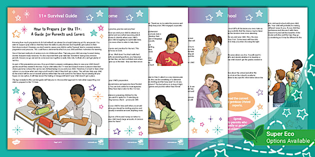 11+ Survival Guide for Parents/Carers Guide - Twinkl