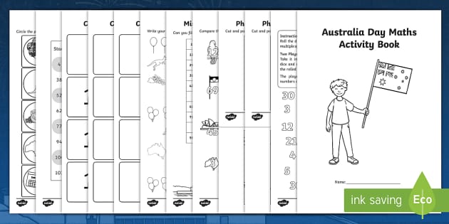 Australia Day Maths Activity Booklet - australia, activity, math