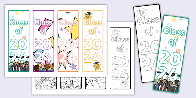 Class of 2024 Bookmarks (teacher made) - Twinkl
