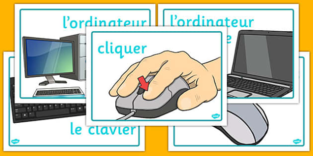 ICT Area Display Words French - french, ict area, display words, display