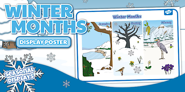 Winter Months Display Poster