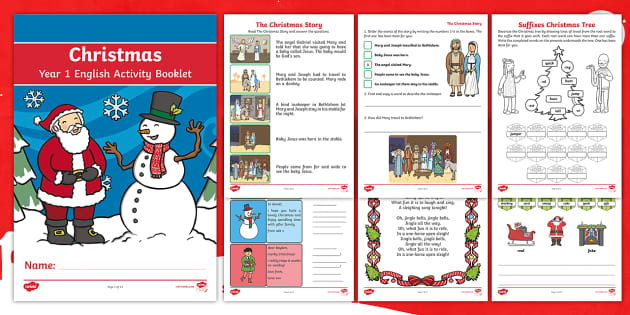 Christmas Activity Pack Printable Year 1 Primary Resource