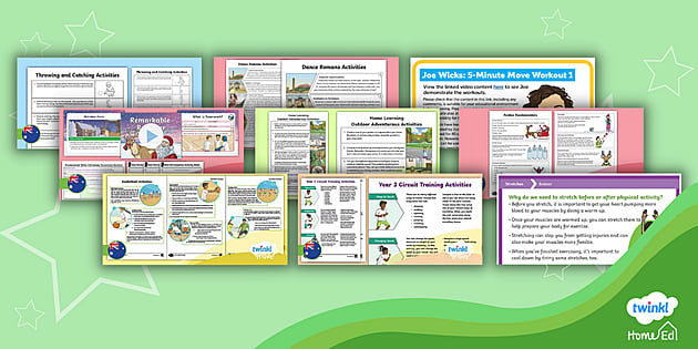 Home Education 12 Days of Fitmas Resource Pack - Twinkl