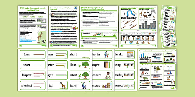 👉 EYFS Planning & Assessment Length, Height & Time (WRM)