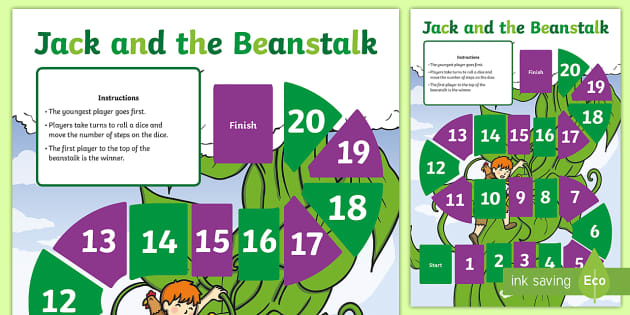 Jack and the Beanstalk Board Game (teacher made)