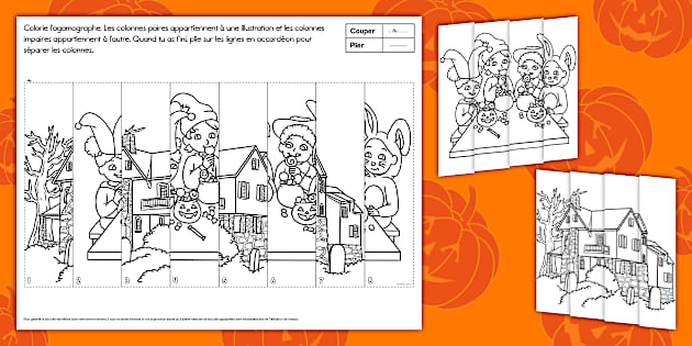 Halloween à colorier | Agamographe créatif Twinkl - Twinkl