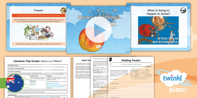 Year 4 James and the Giant Peach: Play Scripts Lesson 2 to Support ...