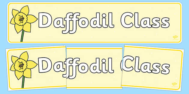 FREE! - Daffodil Themed Classroom Display Banner - Twinkl