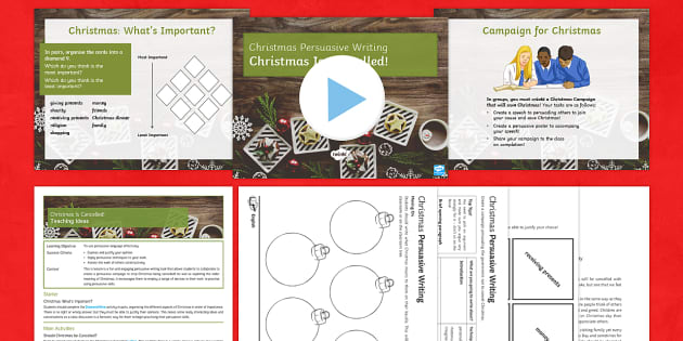 Christmas Persuasive Writing Differentiated Lesson Pack
