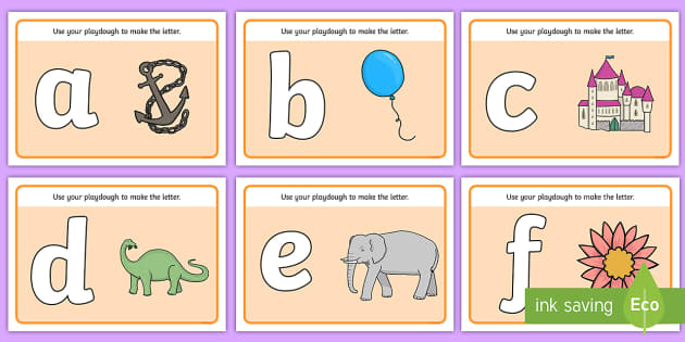A to Z Alphabet Playdough Mat (teacher made) - Twinkl