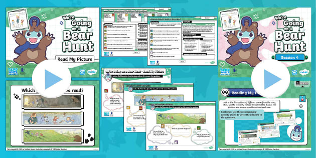 FREE! - We're Going on a Bear Hunt Whole-Class Guided Reading Pack 4 ...