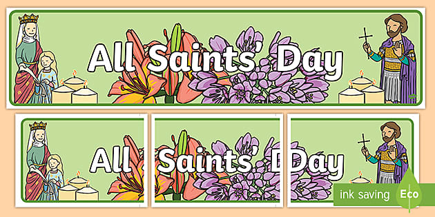 All Saint's Day Display Banner (Teacher-Made)