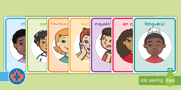 Emotions Posters French (creat de profesori) - Twinkl