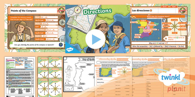 👉 PlanIt Year 6 Spanish Lesson: Directions (Teacher-Made)