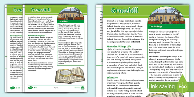 Gracehill Village Differentiated Reading Comprehension
