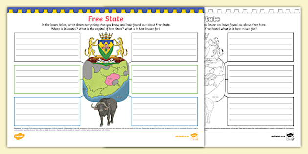 Free State Mind Map (Lehrer gemacht) - Twinkl